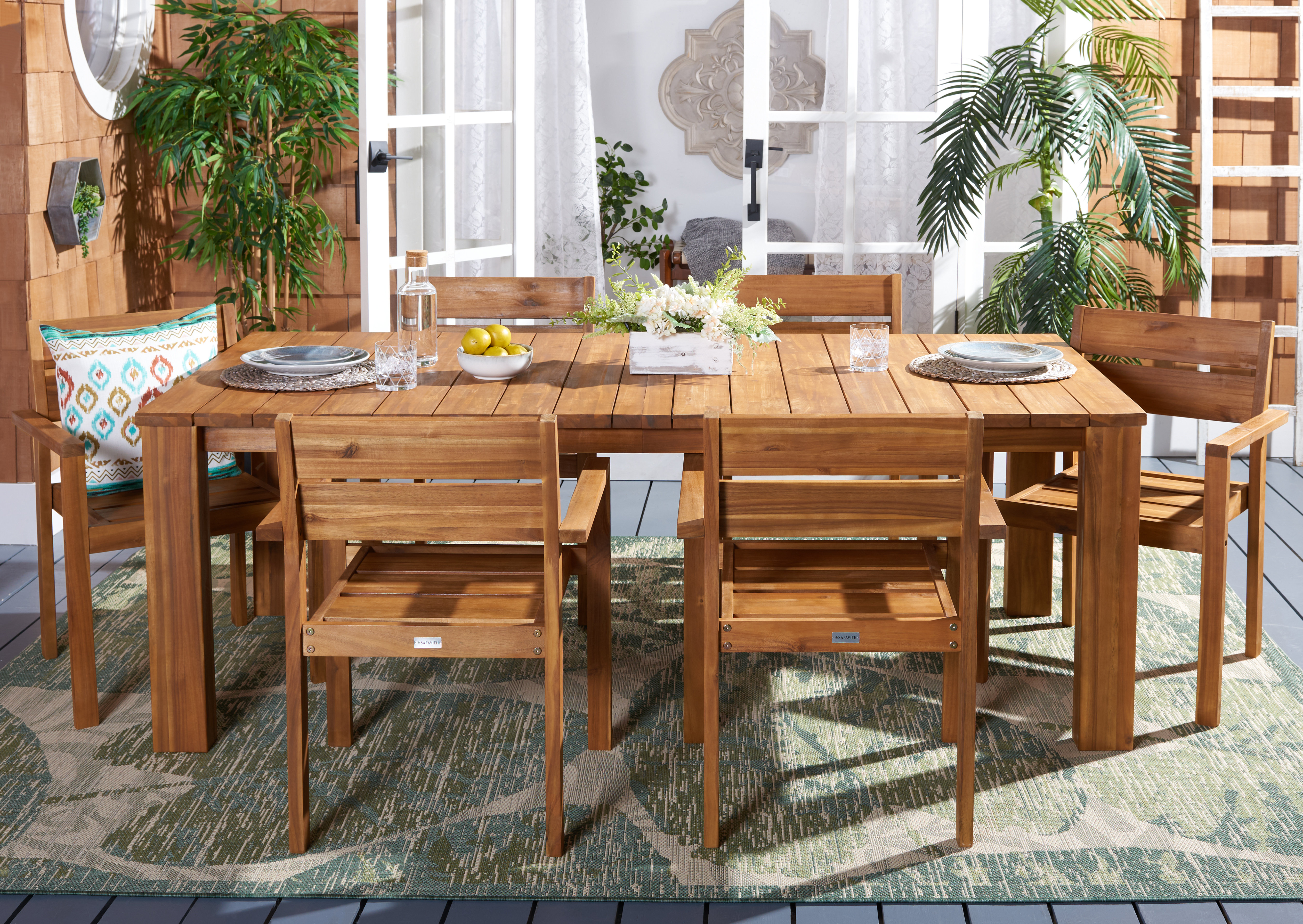 Joss & Main Azul Rectangular 6 - Person 81.30'' Long Dining Set ...