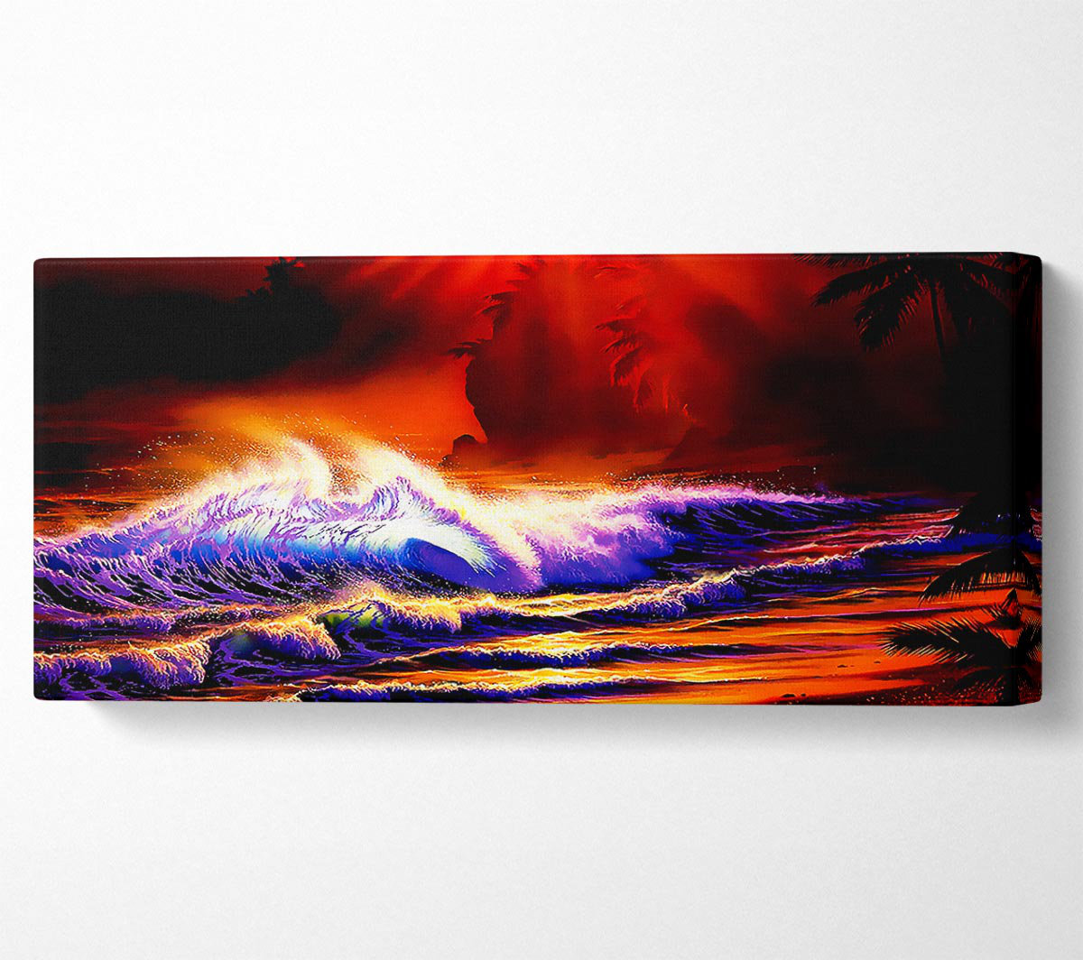 Highland Dunes Red Paradise Surf - Wrapped Canvas Art Prints | Wayfair ...
