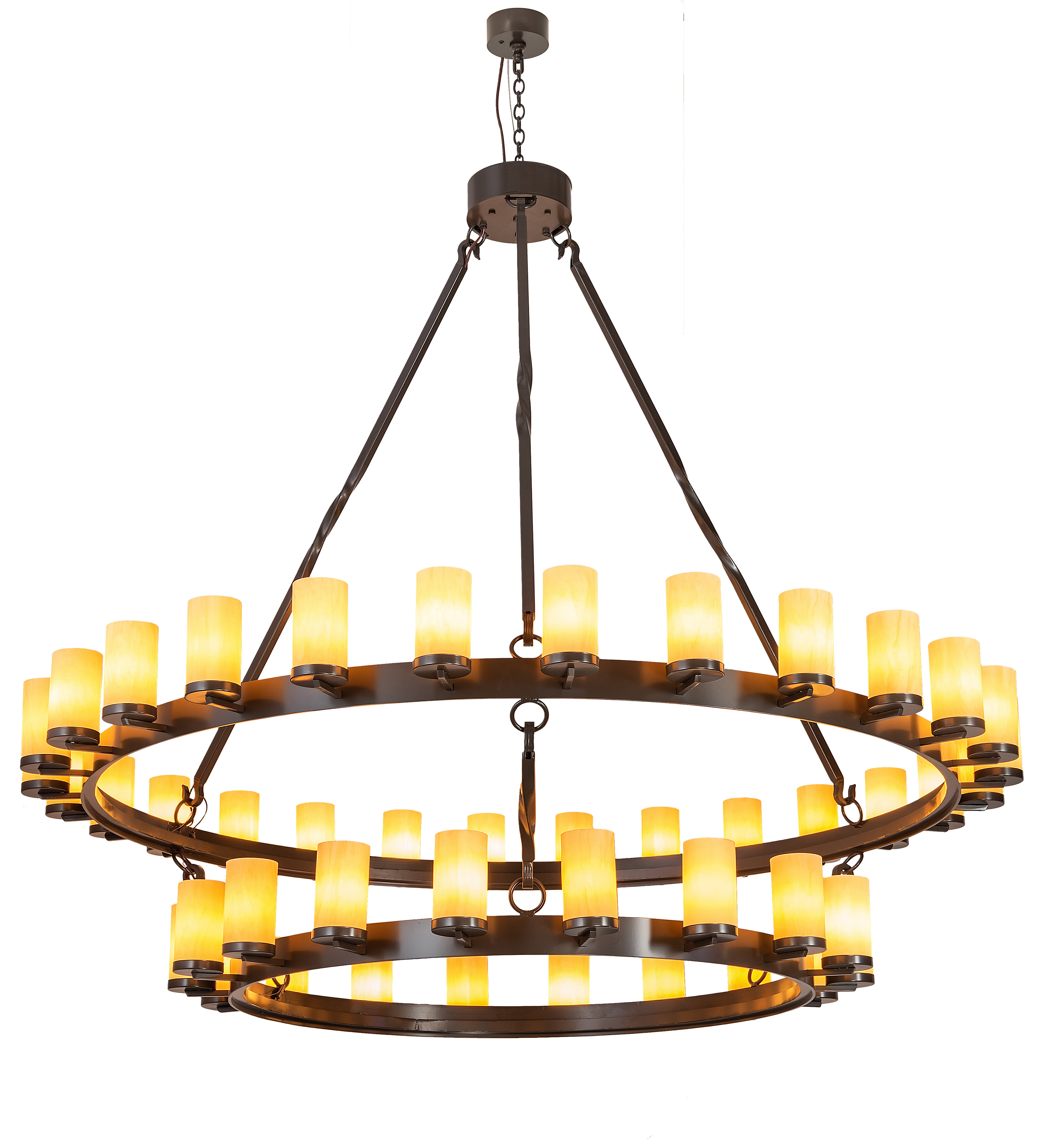 Meyda Lighting Noziroh Ring Transitional 46 Light Chandelier in ...