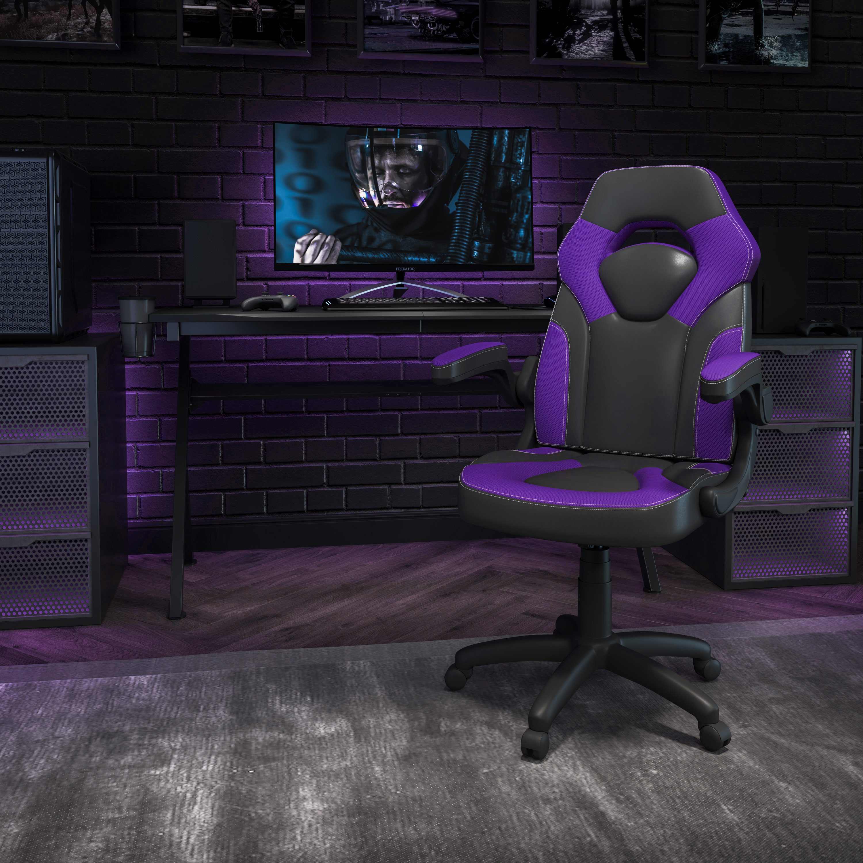 Inbox Zero Ariquer High-Back Racing Style Gaming Chair with Headrest ...