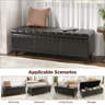 Williston Forge Faux Leather Storage Ottoman Bench For Bedroom | Wayfair