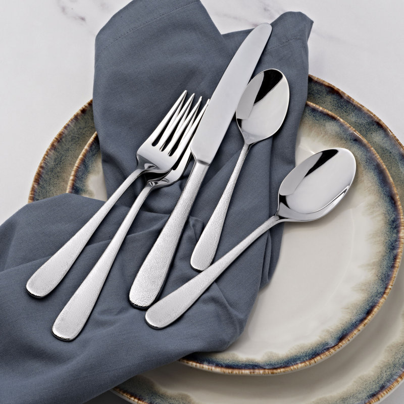 Mikasa Declan 20-Piece 18/10 Stainless Steel Flatware Set, Service For ...