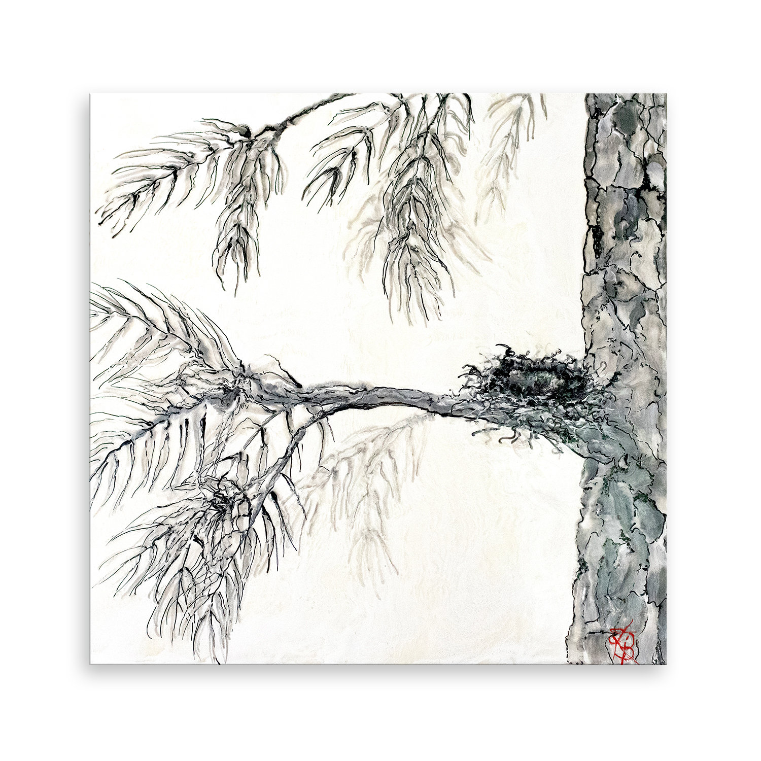 Millwood Pines Monoscape XIX by Karen Biery - Painting Print | Wayfair