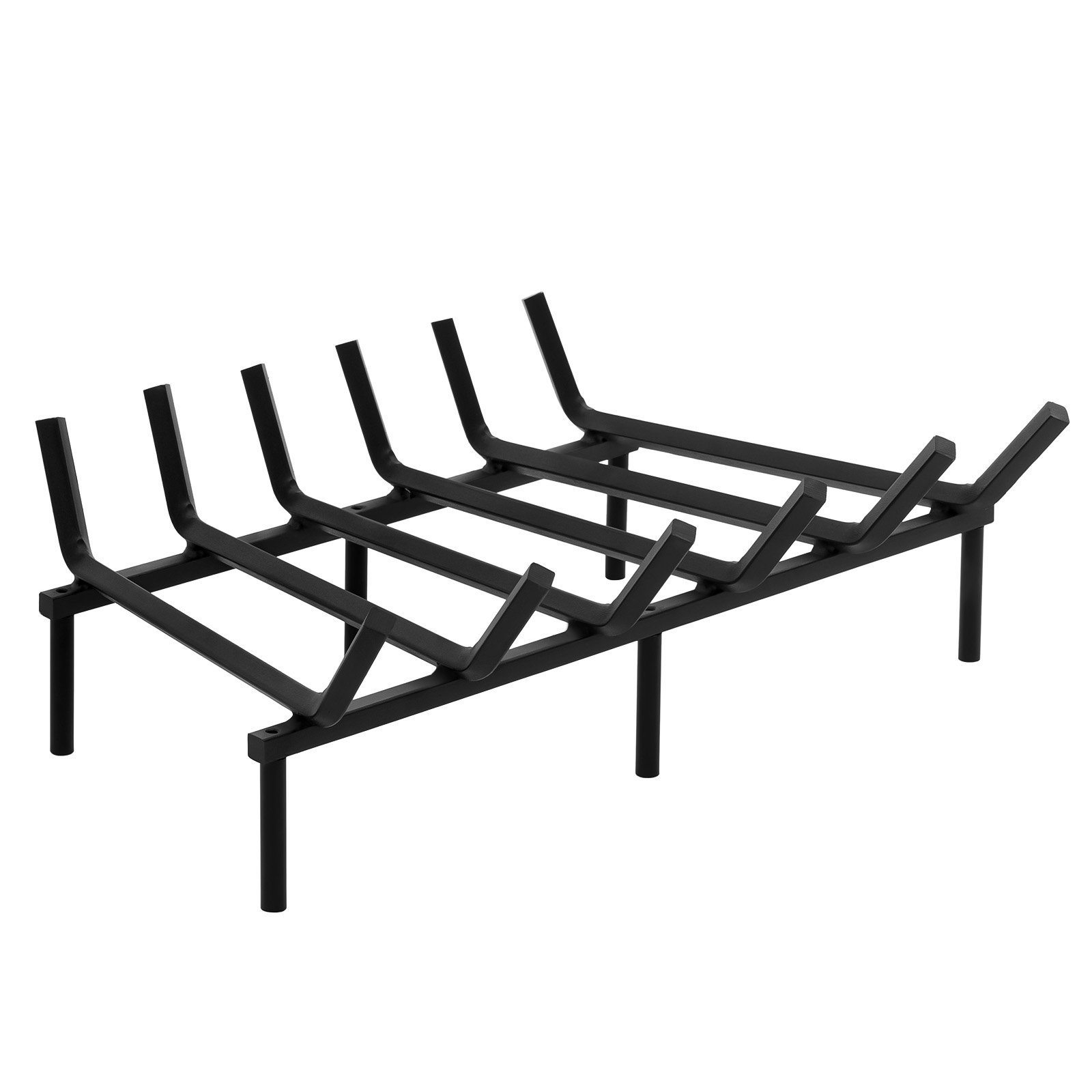 Winston Porter Kelvon Fireplace Grate Heavy Duty Steel Fireplace Log ...