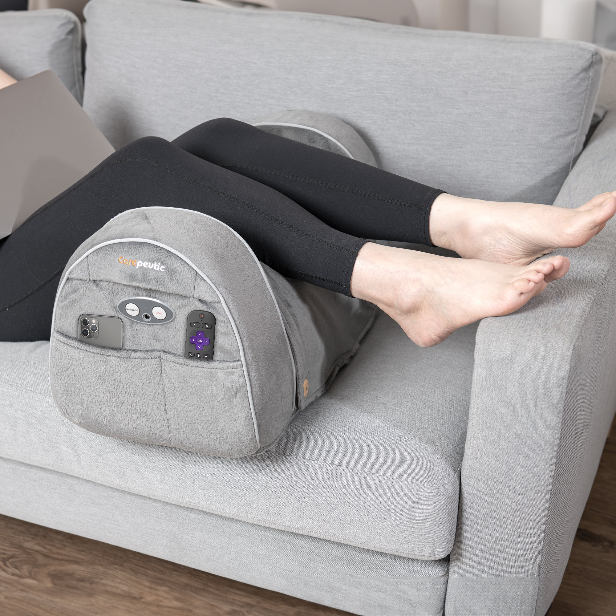 Carepeutic Leg Rest Wedge with Heated Comfort Massage & Reviews ...