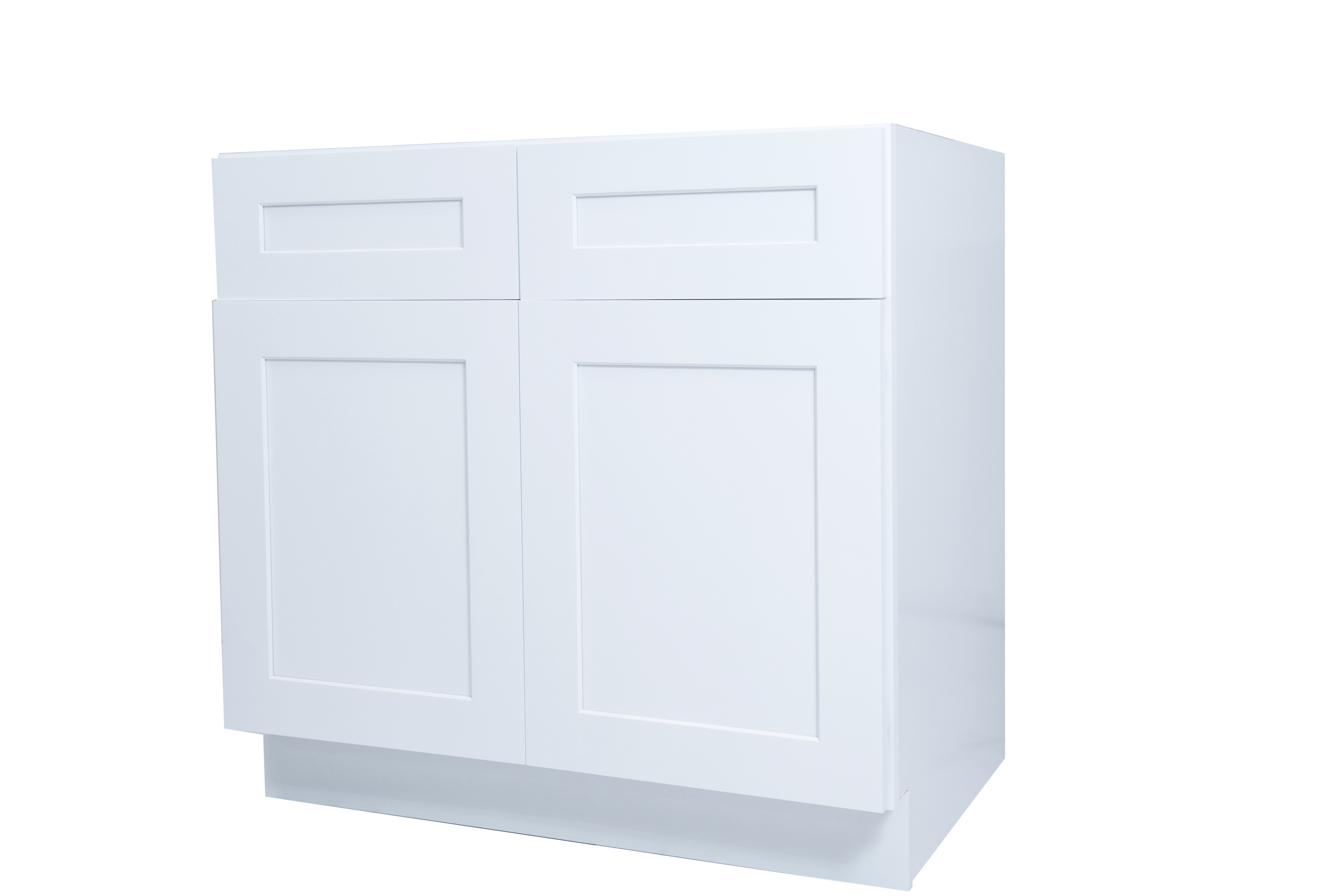Cabinets.Deals Elegant White 39"Wx24"Dx34.5"H Base Cabinet 2 Drawers,2 ...