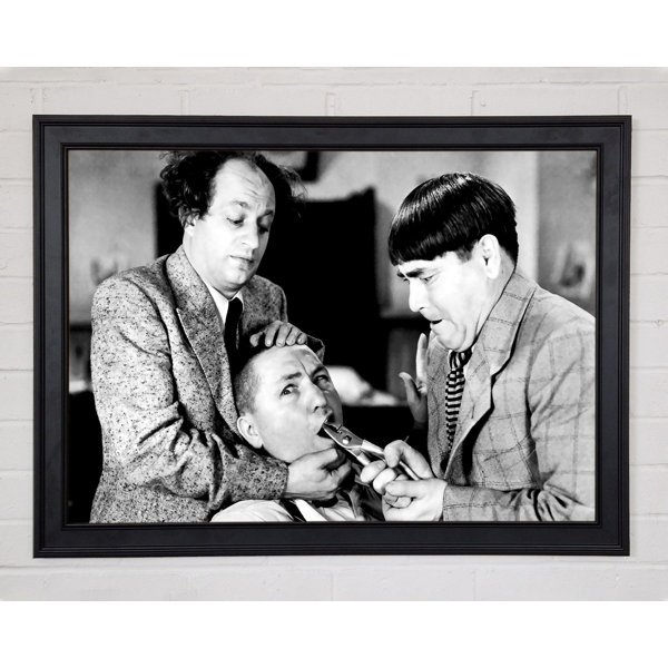Ebern Designs The Three Stooges Tooth Pull - Single Picture Frame Print ...