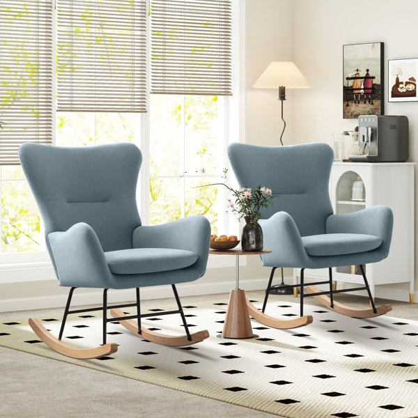 Blue Rocking Chairs You'll Love | Wayfair