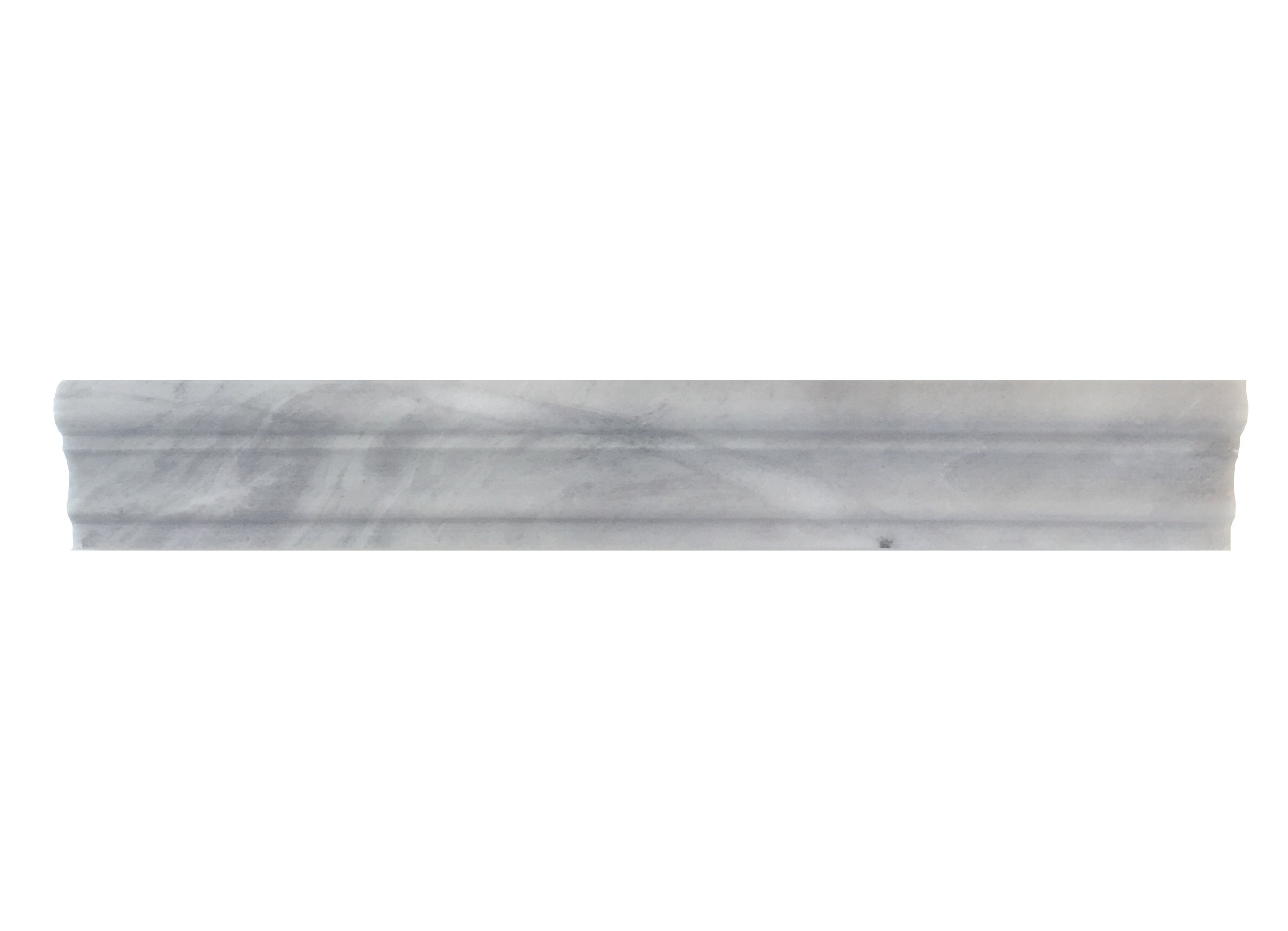 Seven Seas Collection 2" x 1.25" Marble Chair Rail Tile Trim in Blue ...