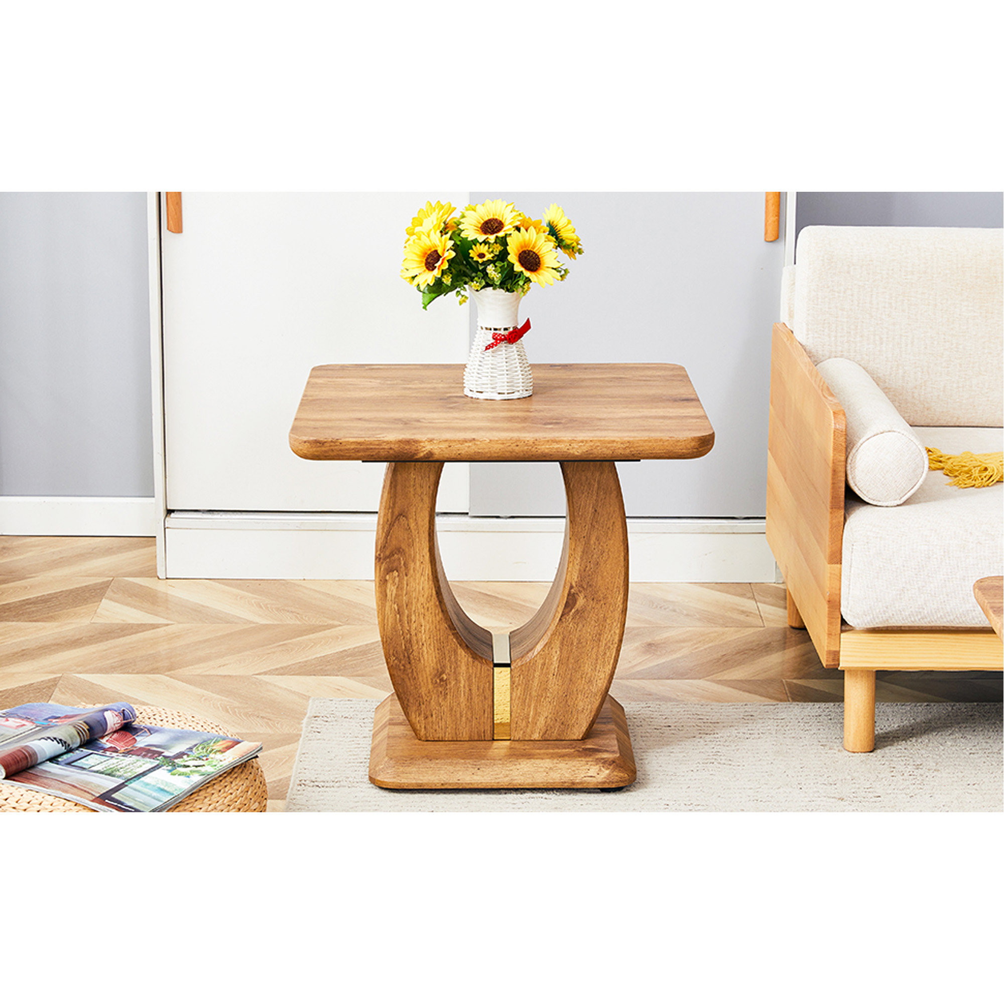 Millwood Pines Modern Minimalist Wood Texture Sticker-Patterned MDF ...