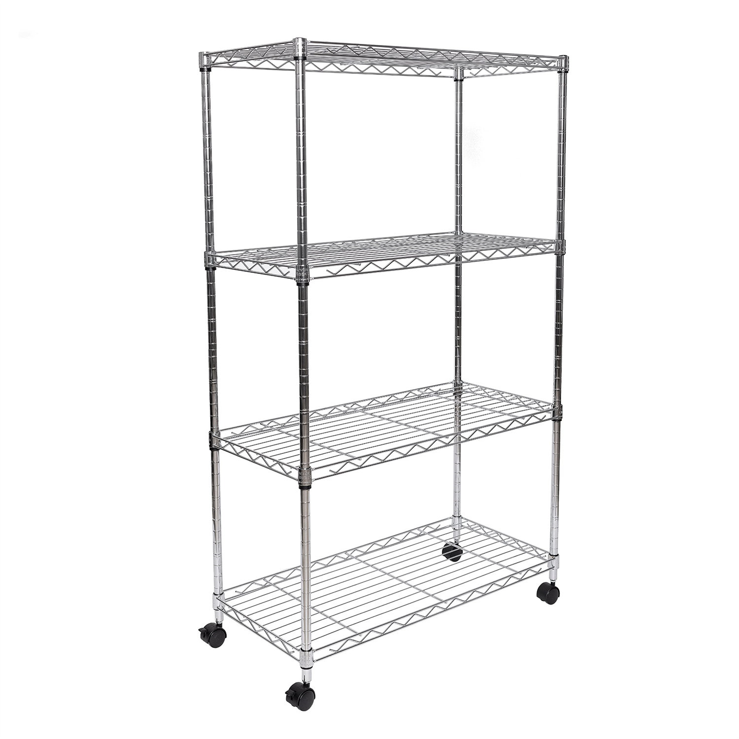 Seville Classics 4-Tier Steel Shelving with Wheels & Reviews | Wayfair