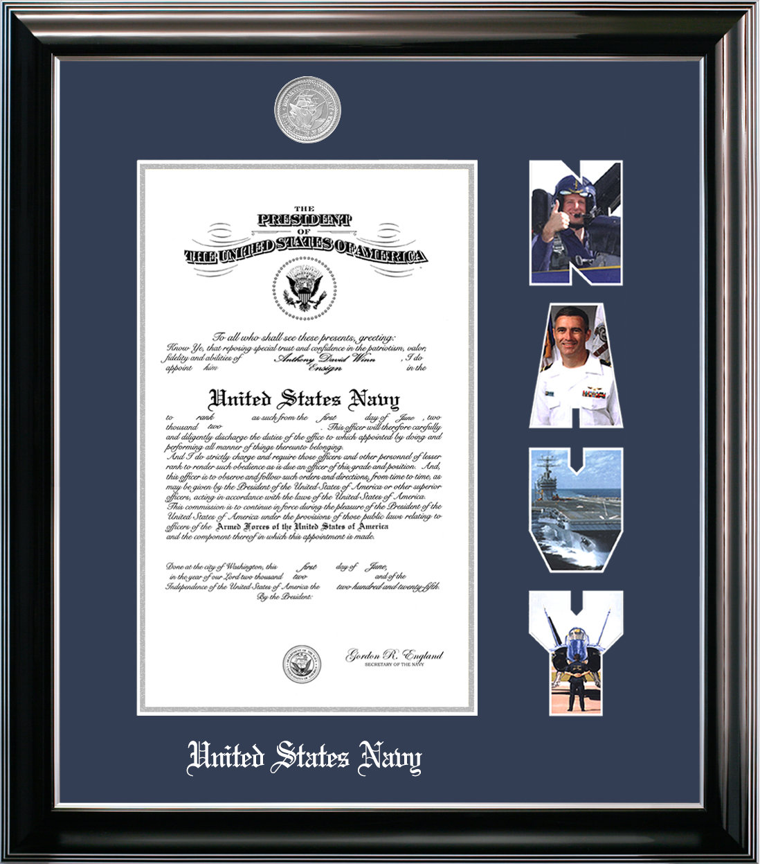 Patriot Frames Navy Certificate Classic Picture Frame | Wayfair