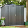 DuskDreams All Weather Outdoor Tool Storage Shed 6X4 Ft - Black, Black ...