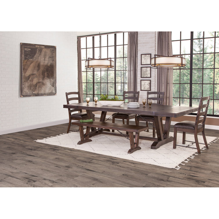 Lark Manor Ameet 6 - Piece Extendable Double Pedestal Dining Set | Wayfair