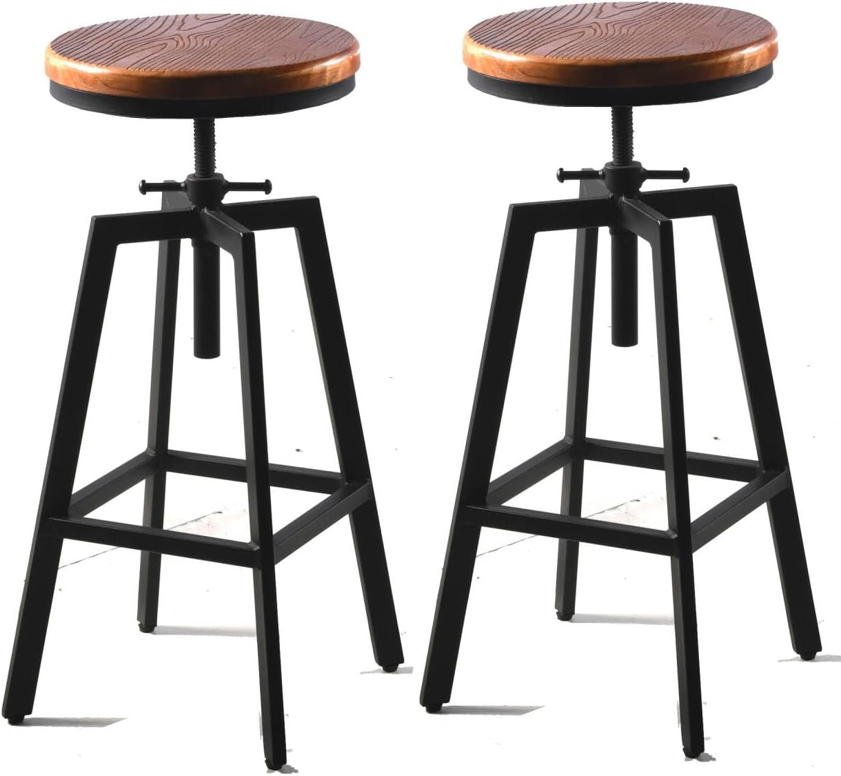 Williston Forge Set Of 2 - -Kitchen Stool Height Adjustable Industrial ...