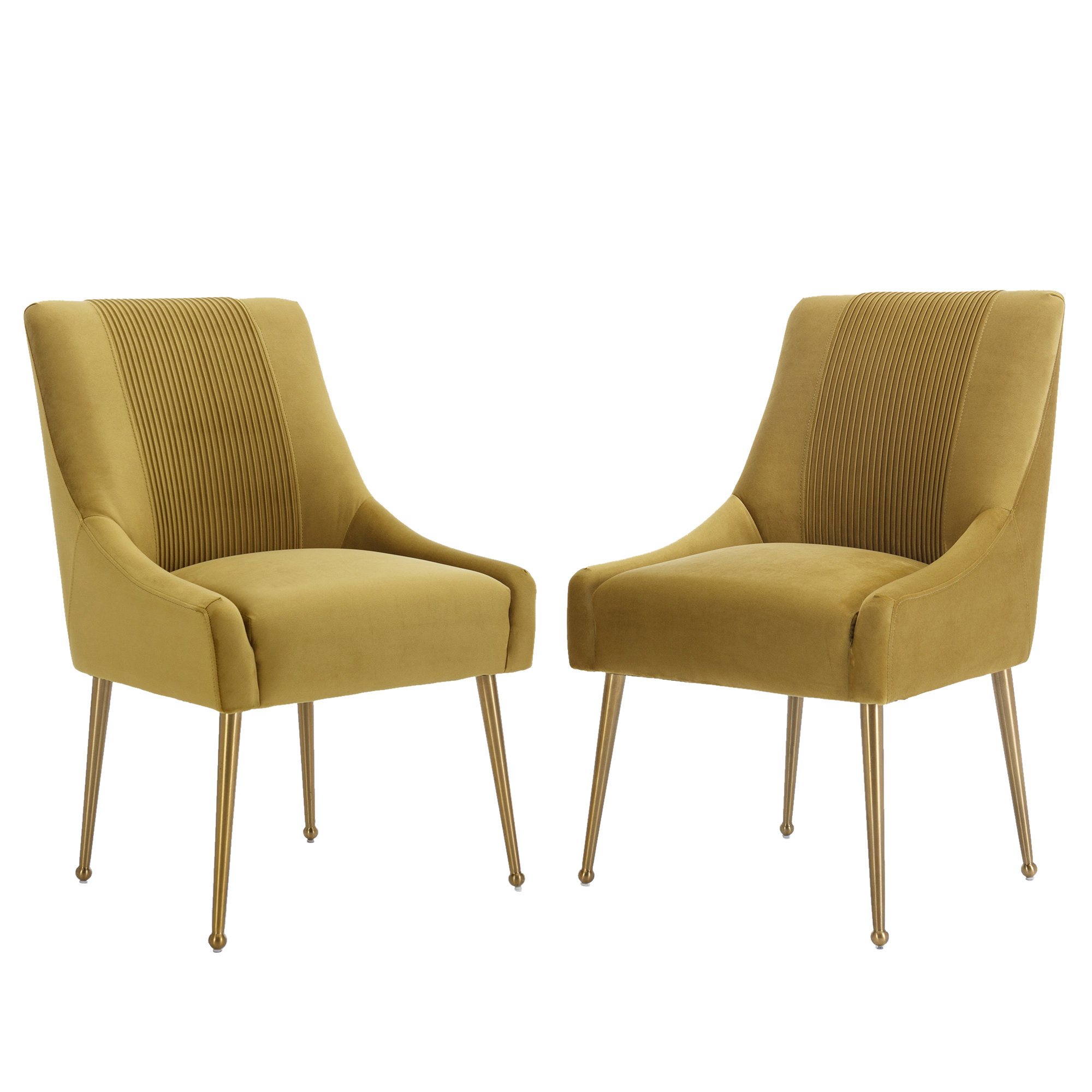 Everly Quinn Upholstered Back Side Chair | Wayfair