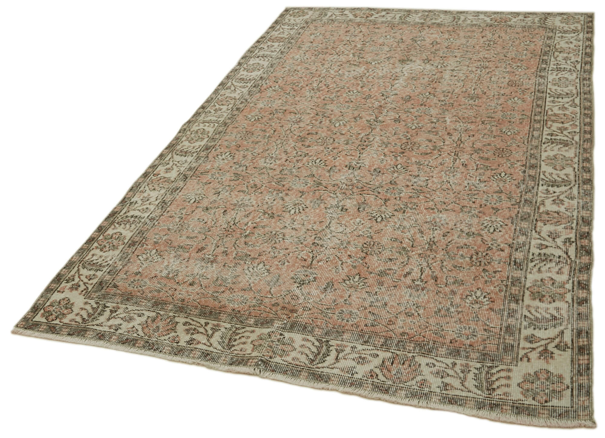 Isabelline Silden Beige Vintage Wool Handmade Area Rug | Wayfair