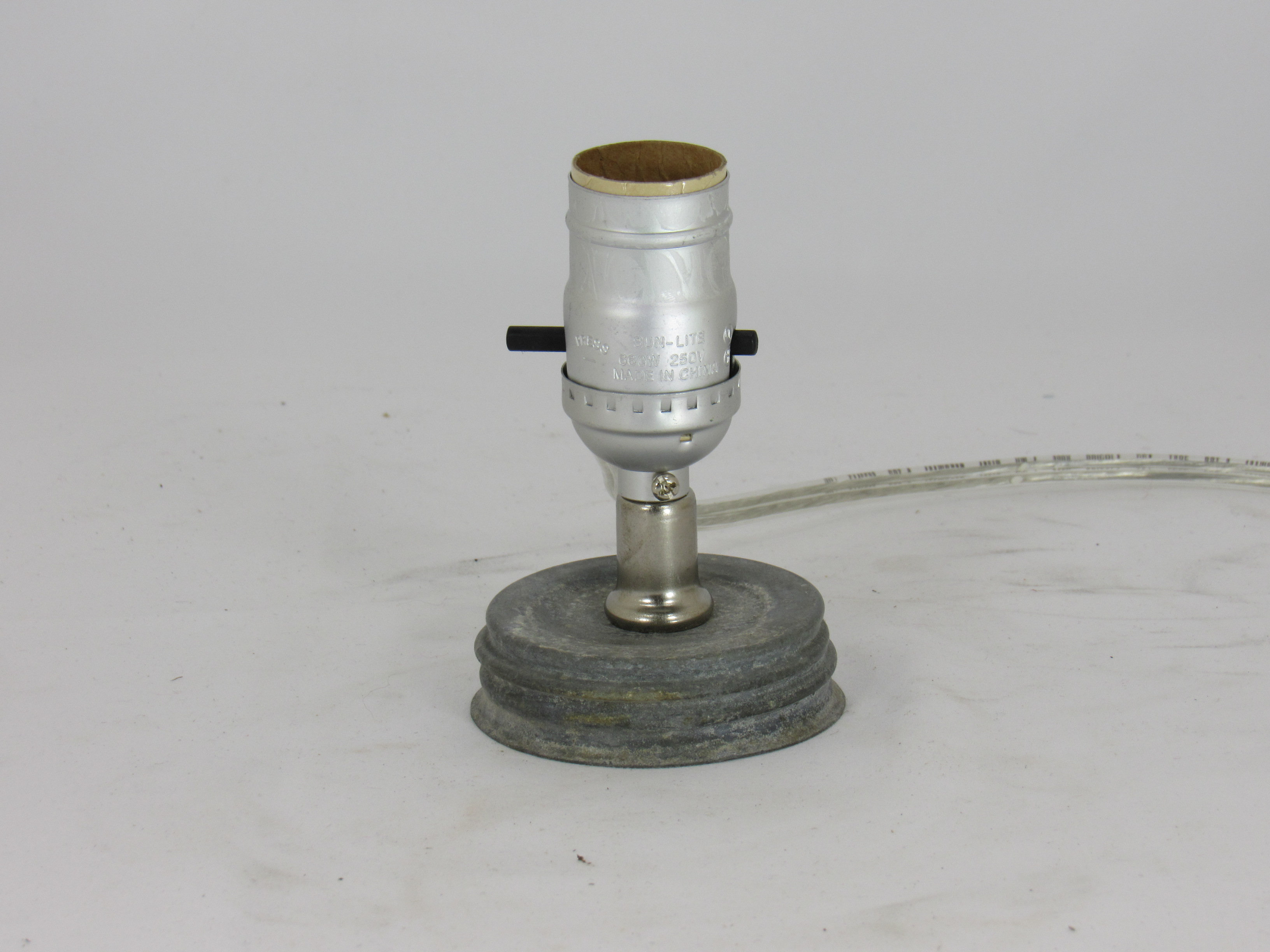 Albert Estate LTD Antique Zinc Mason Jar Lid Adapter | Wayfair