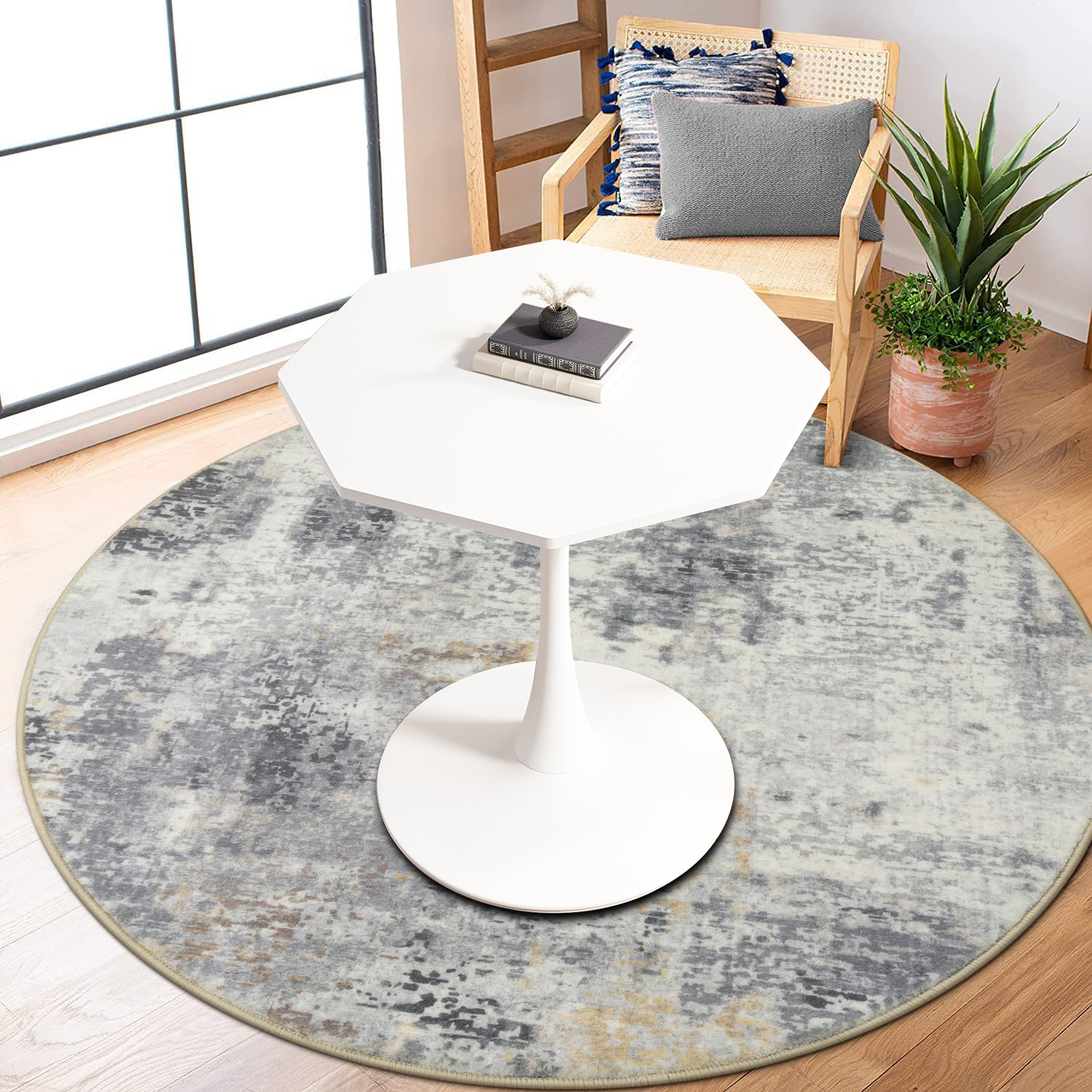 Wrought Studio™ Jahzara minimal design Octagonal Coffee Table with ...