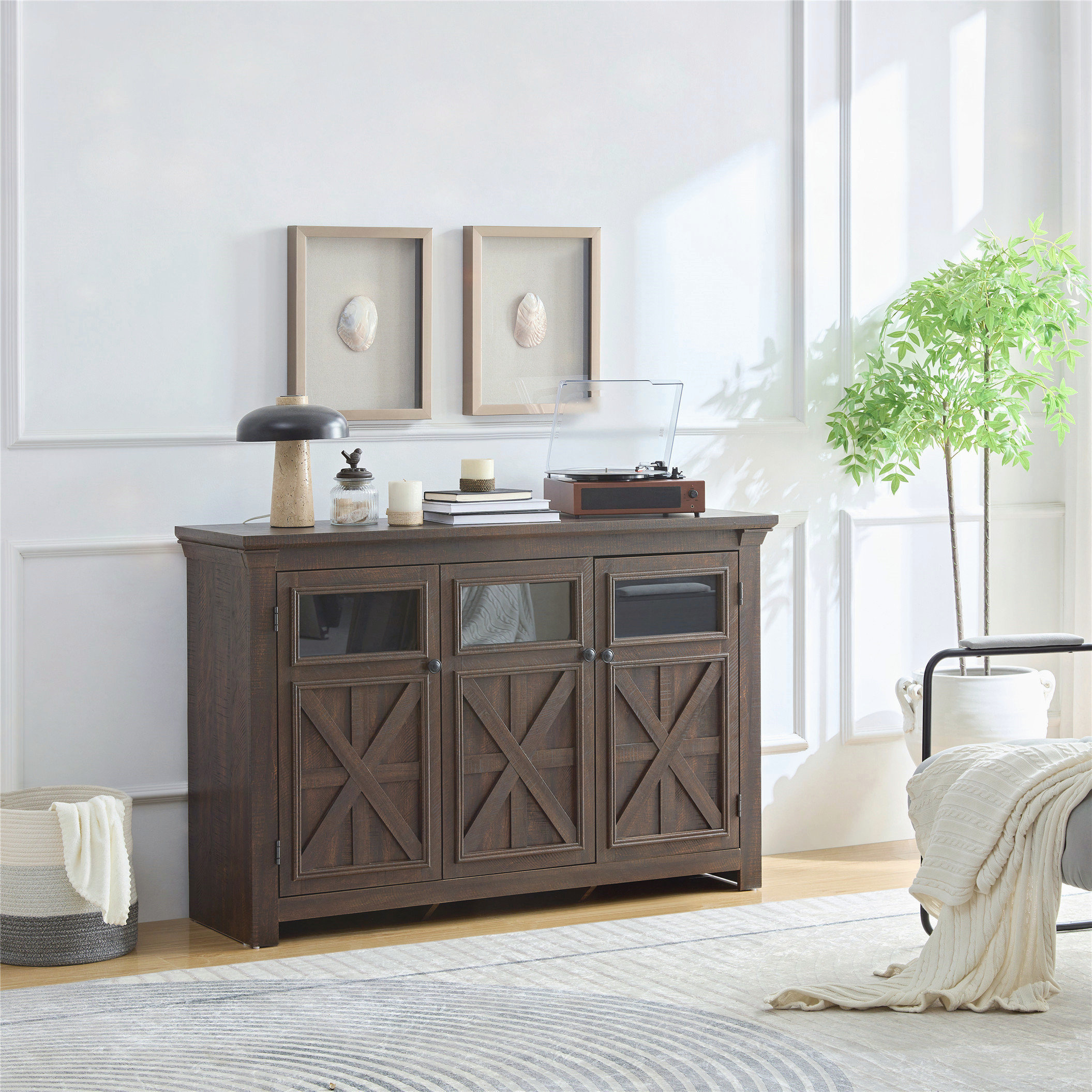 Gracie Oaks Versatile Storage Cabinet with Multiple Doors for Home ...