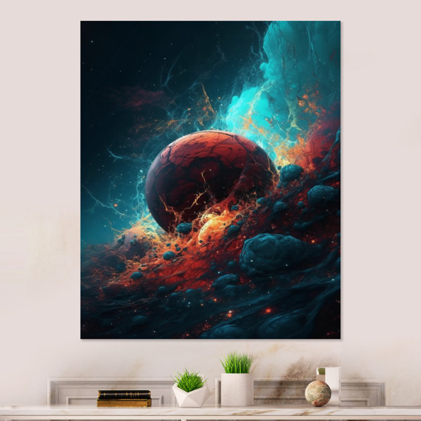 Ivy Bronx Imagine Space I - Space Metal Wall Décor - Wayfair Canada