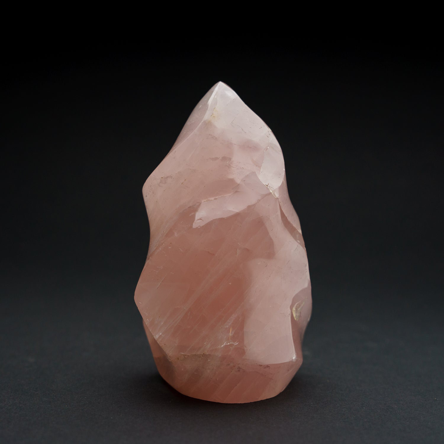Astro Gallery of Gems Polished Rose Quartz Flame Freeform from Brazil ...