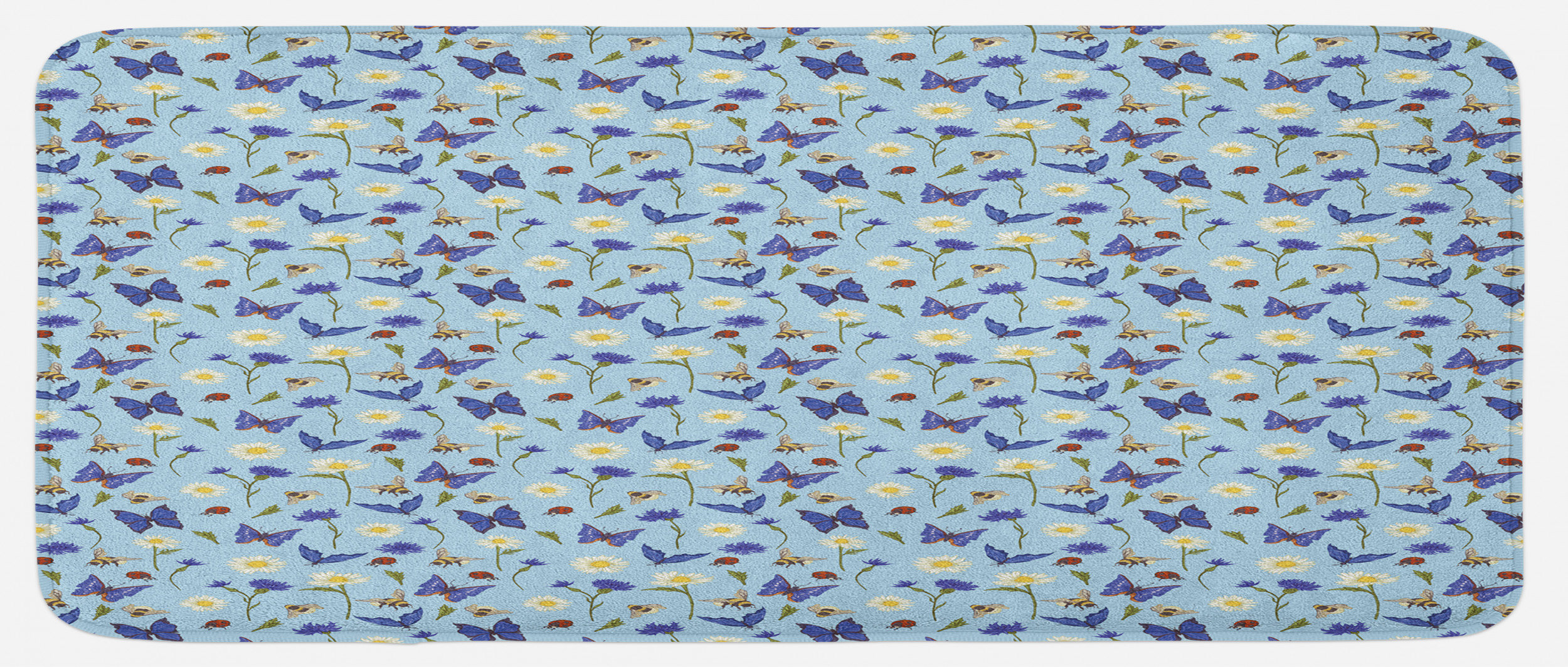 East Urban Home Ladybug Kitchen Mat | Wayfair