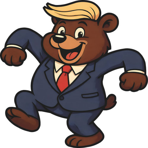 Wet Paint Printing SP13480 Dancing Trump Cartoon Bear Cardboard Cutout ...