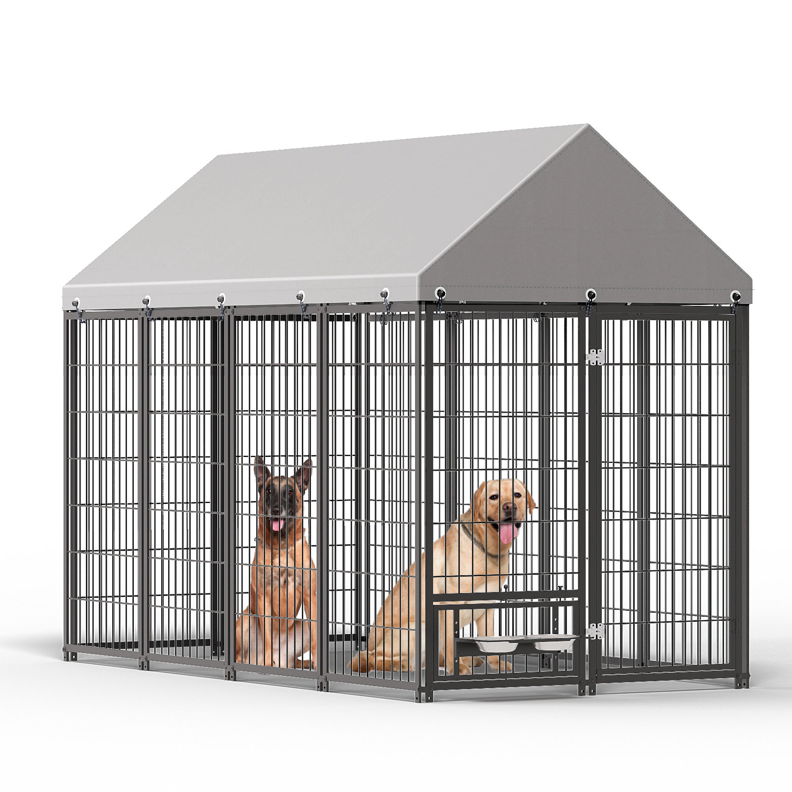 17 Stories Large Dog Kennel Outdoor Pet Pens Dogs Run Enclosure Animal ...