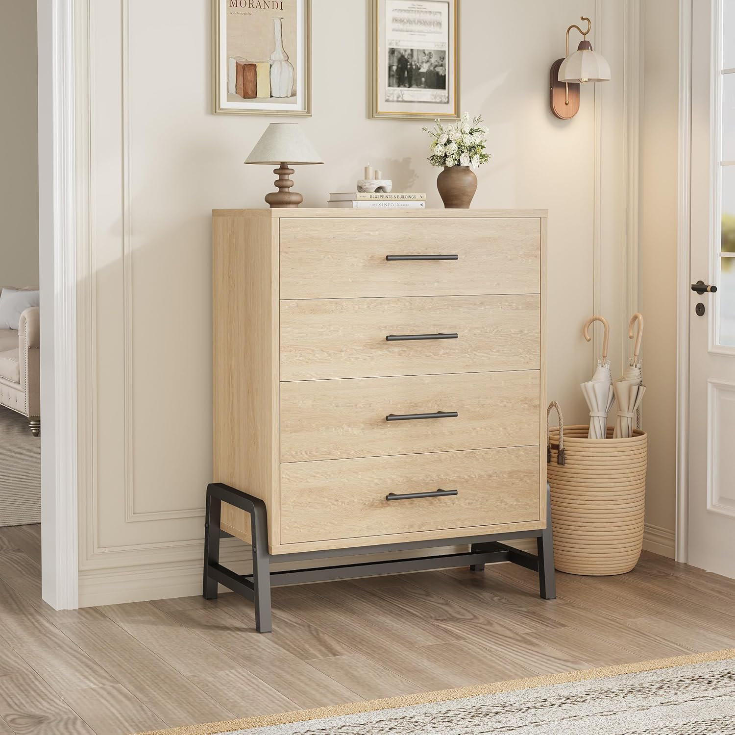 Ebern Designs 4 commodes pour la chambre à coucher, commode haute 38,6 ...