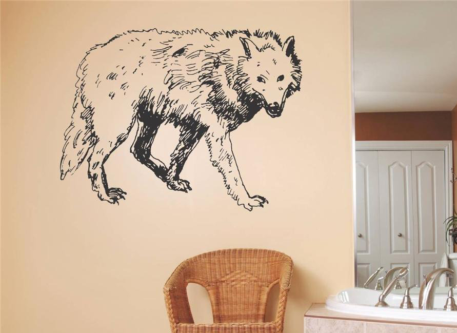 Design With Vinyl Timber Wolf Wall Decal | Wayfair