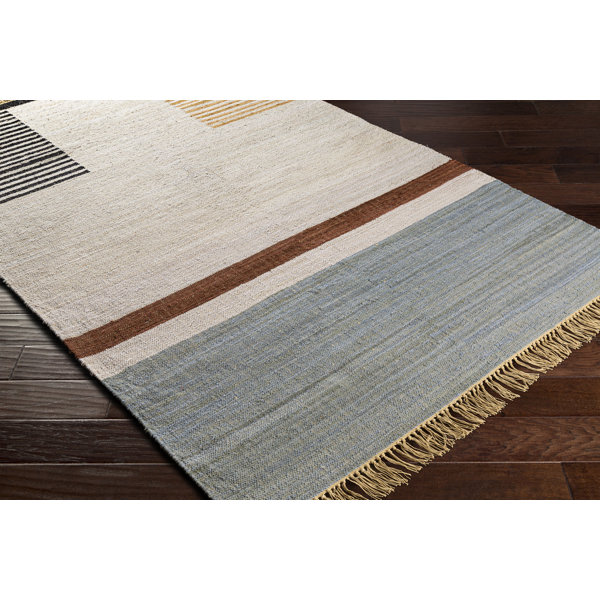 AllModern Avenue Southwestern Handwoven Cotton Cream/Black Area Rug ...
