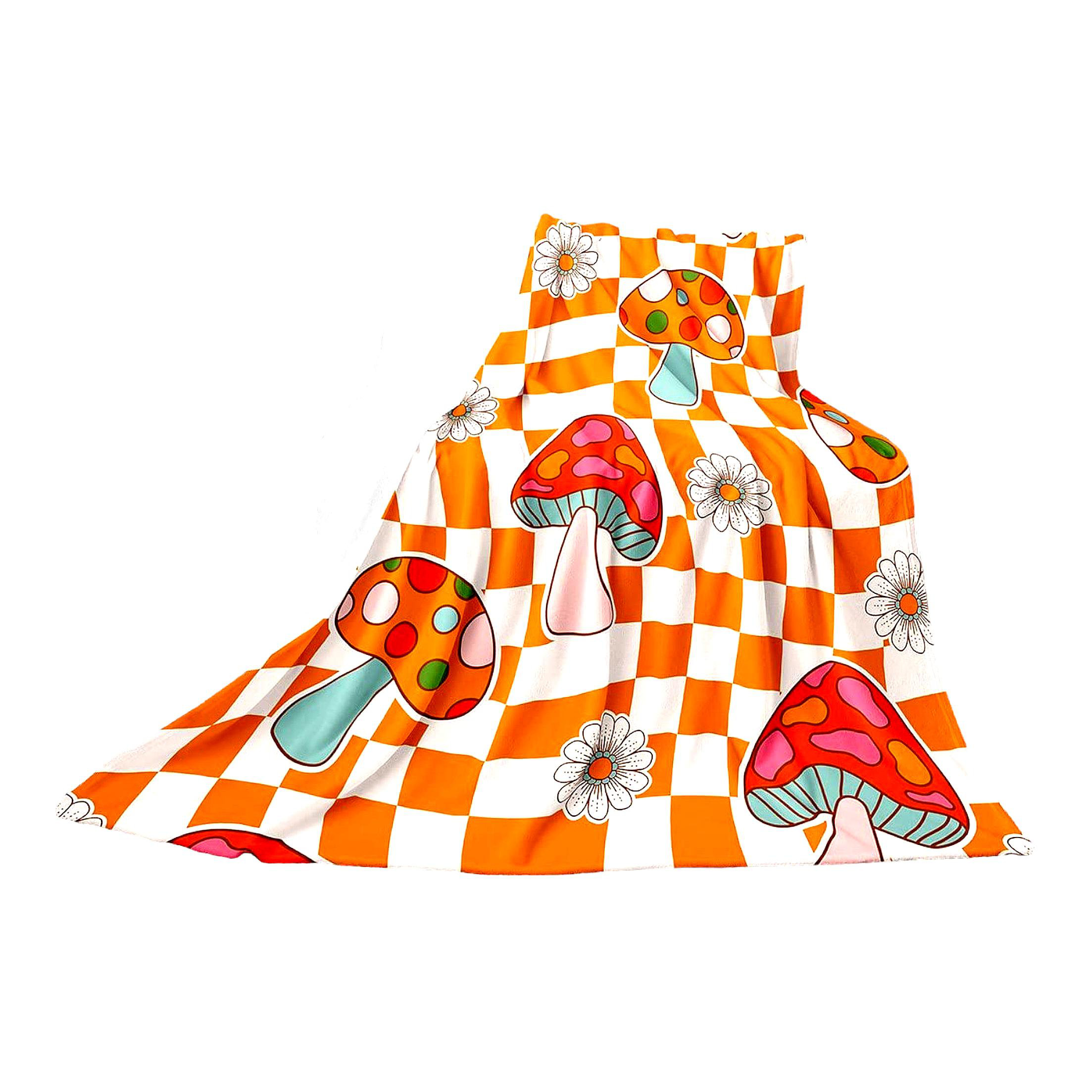 BRBCA Groovy Daisy Dreams: Retro 60s 70s Flower Power Fleece Blanket ...