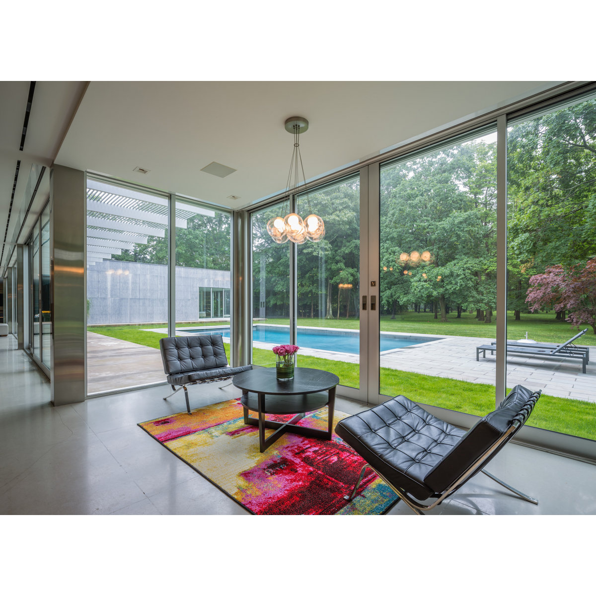 Wrought Studio™ Olgethorpe Abstract Black/Pink Area Rug & Reviews | Wayfair