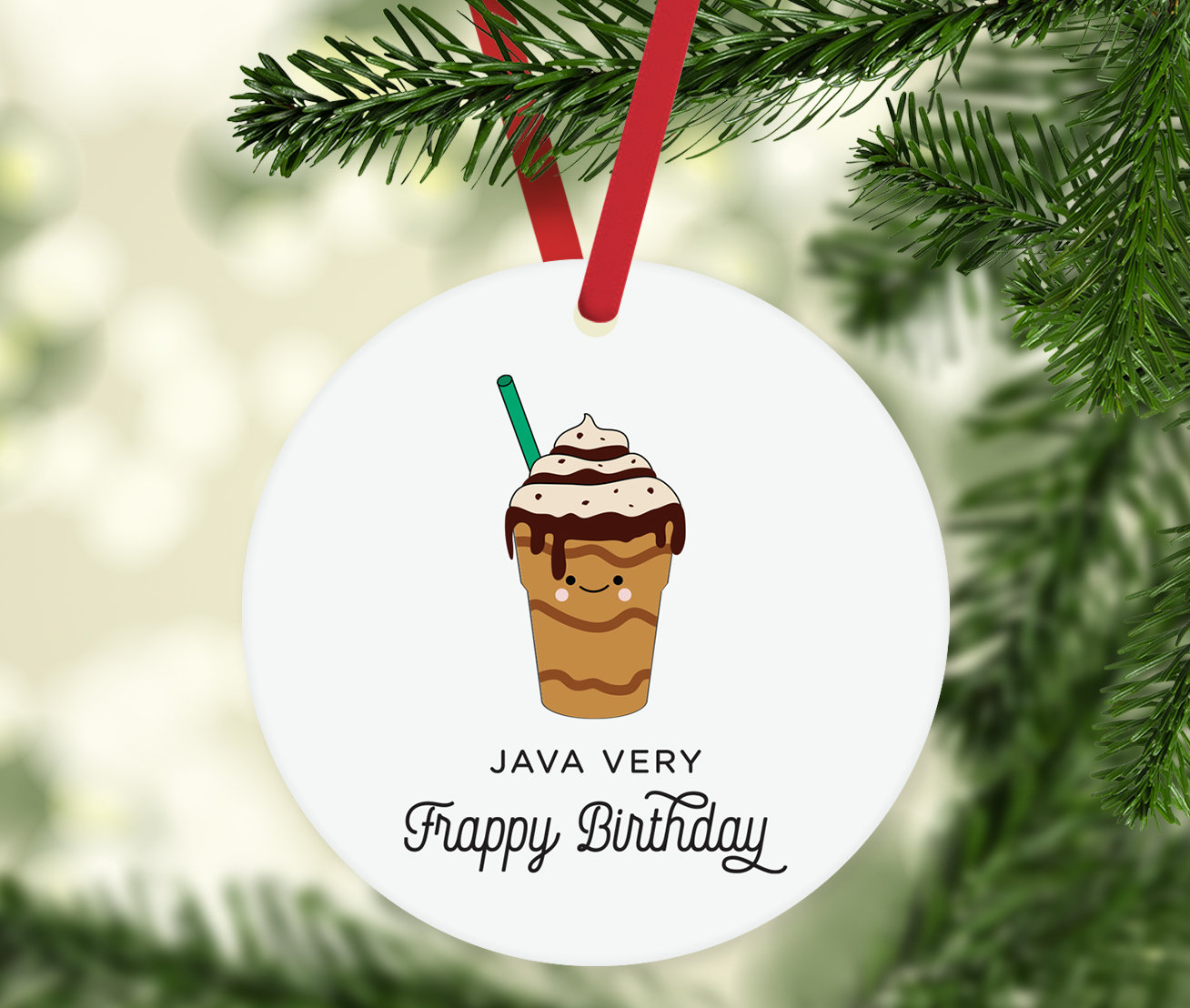 The Holiday Aisle® Funny Food Pun Frappy Birthday Holiday Shaped ...