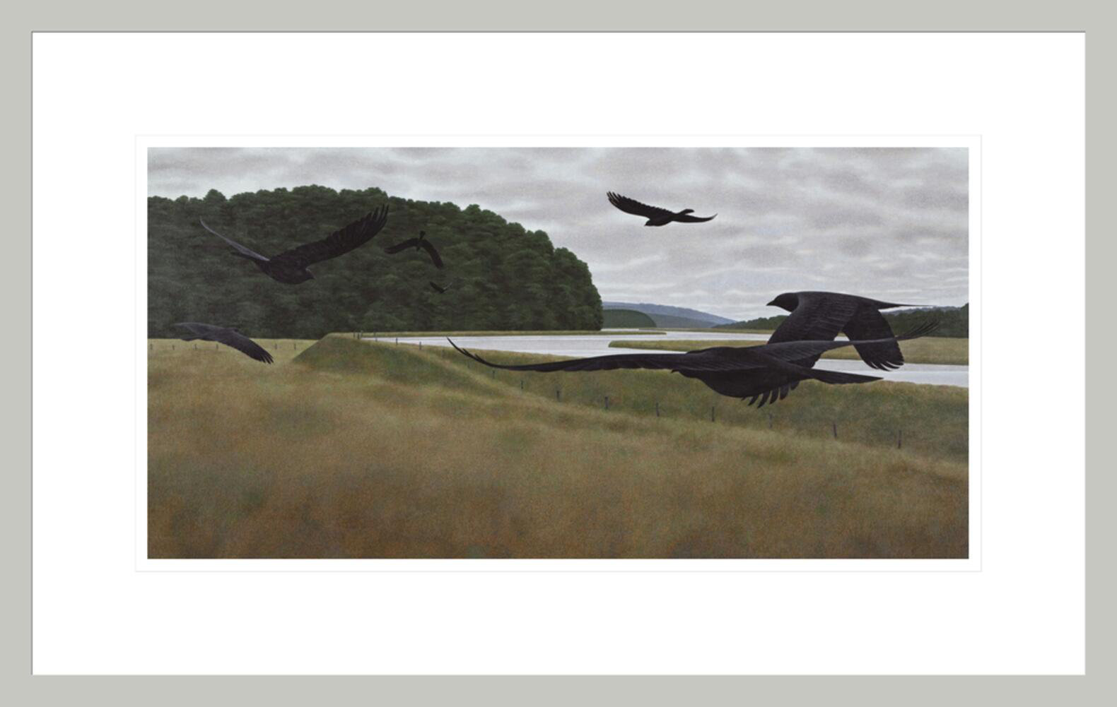 Red Barrel Studio® Seven Crows by Alex Colville -Framed Giclee Print ...