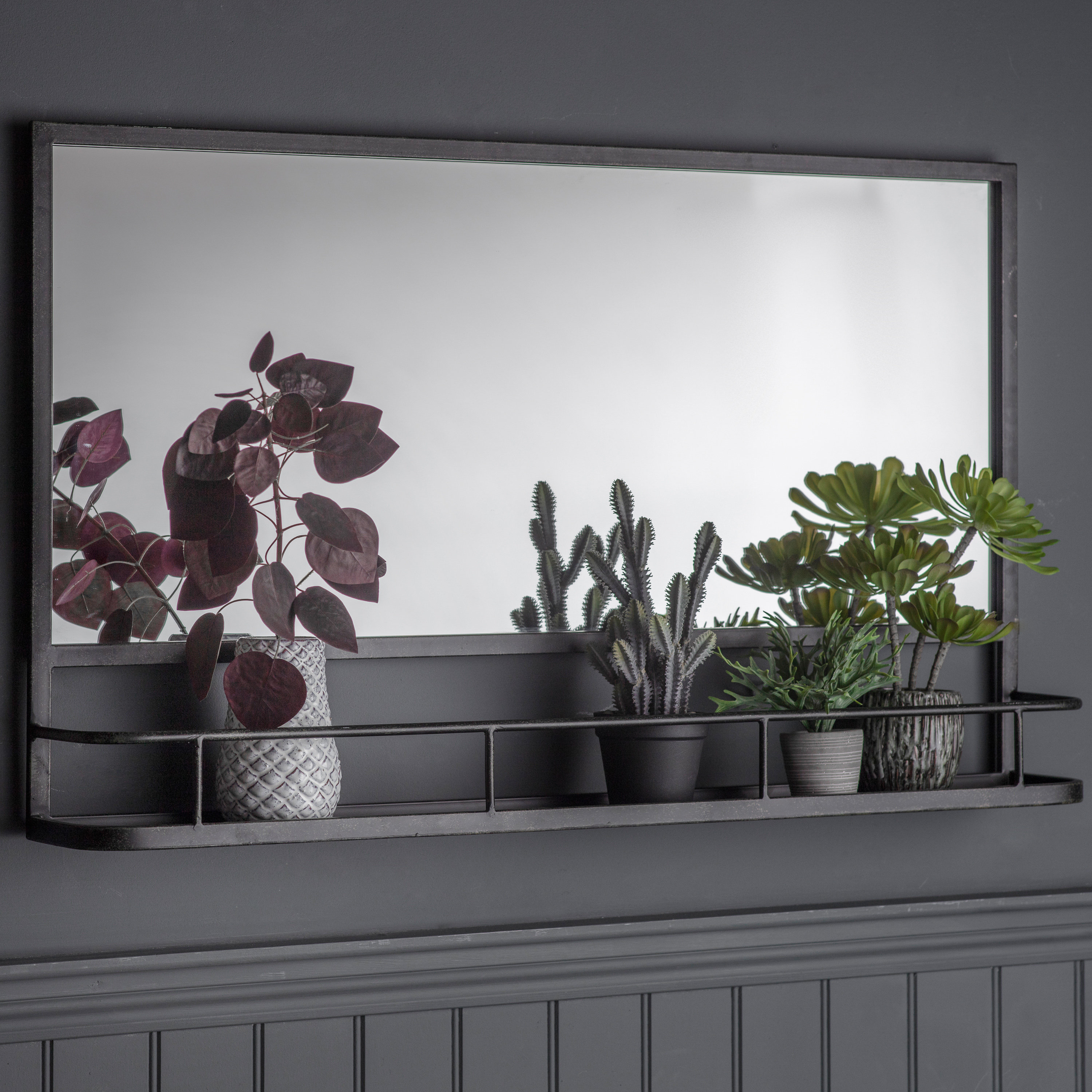 Borough Wharf Wilford Overmantle Shelf Mirror & Reviews | Wayfair.co.uk