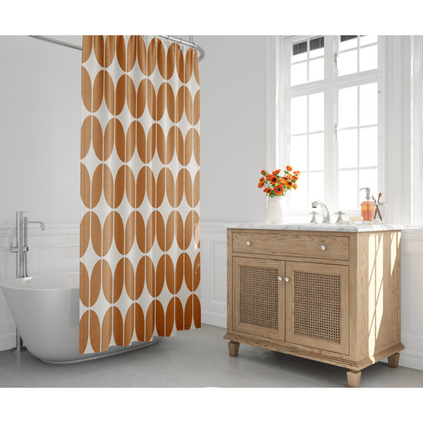 ULLI HOME Groove Mid-Century Shower Curtain - Wayfair Canada