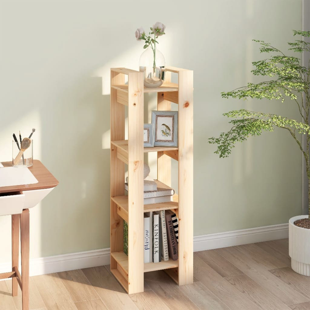 VidaXL Gelissa 125Cm H x 60Cm W Solid Wood Etagere Bookcase | Wayfair