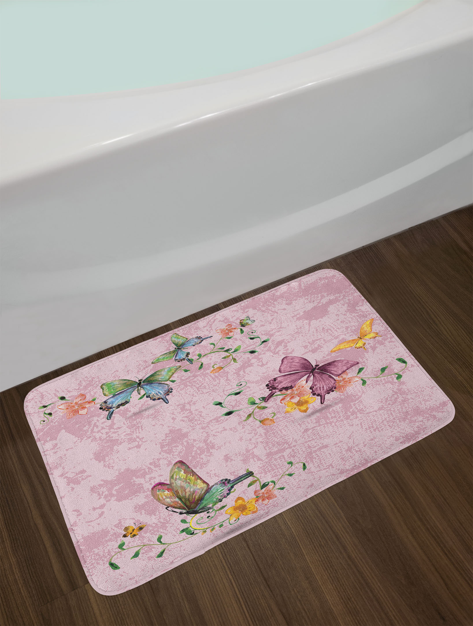 East Urban Home Barryton Bath Mat with Non-Slip Backing | Wayfair