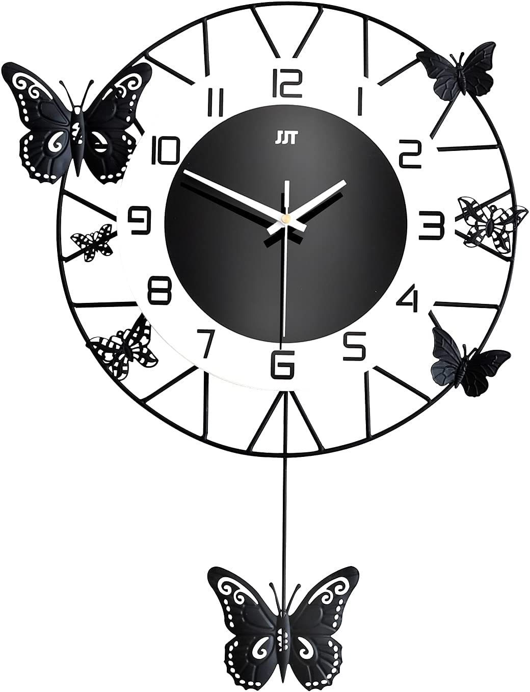 Gracie Oaks 20 Inch Silent Non-Ticking Modern Wall Clocks Battery ...