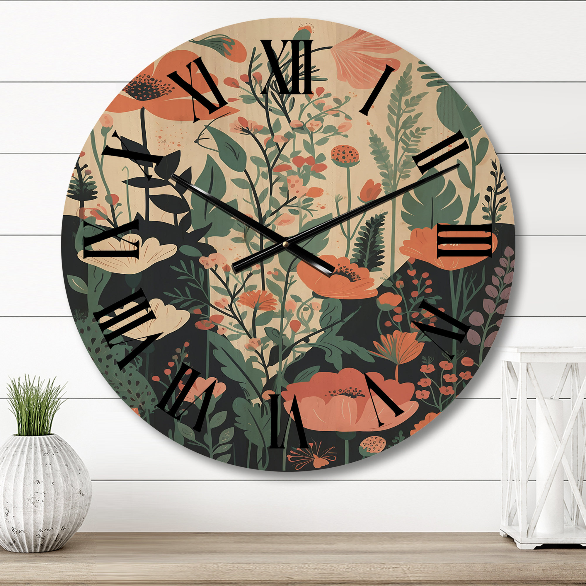 East Urban Home Vintage Wildflowers in Retro Pastel III - Abstract ...