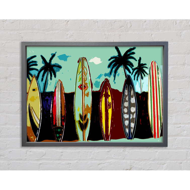 Bright Star Surfboard Paradise - Single Picture Frame Art Prints on ...