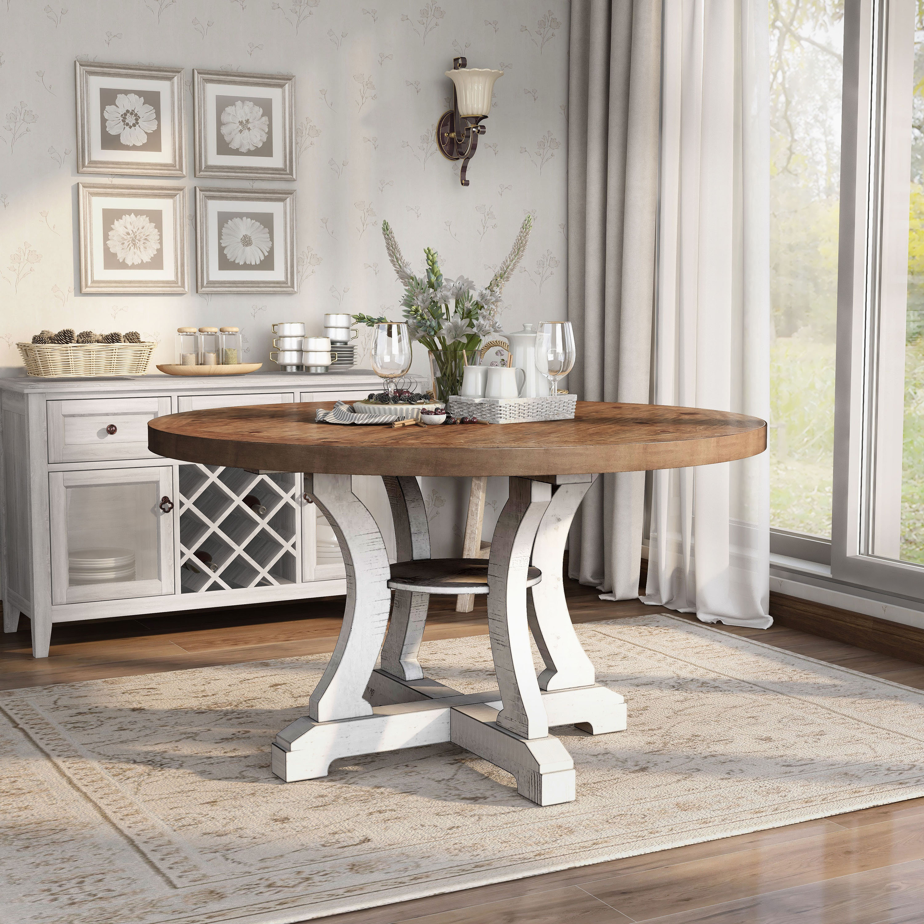 Foundry Select Pharoh 54'' Trestle Dining Table & Reviews - Wayfair Canada