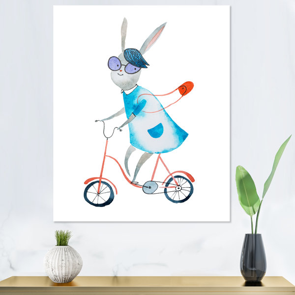 Zoomie Kids Bunny Girl On A Bike " Bunny Girl On A Bike " - Wayfair Canada