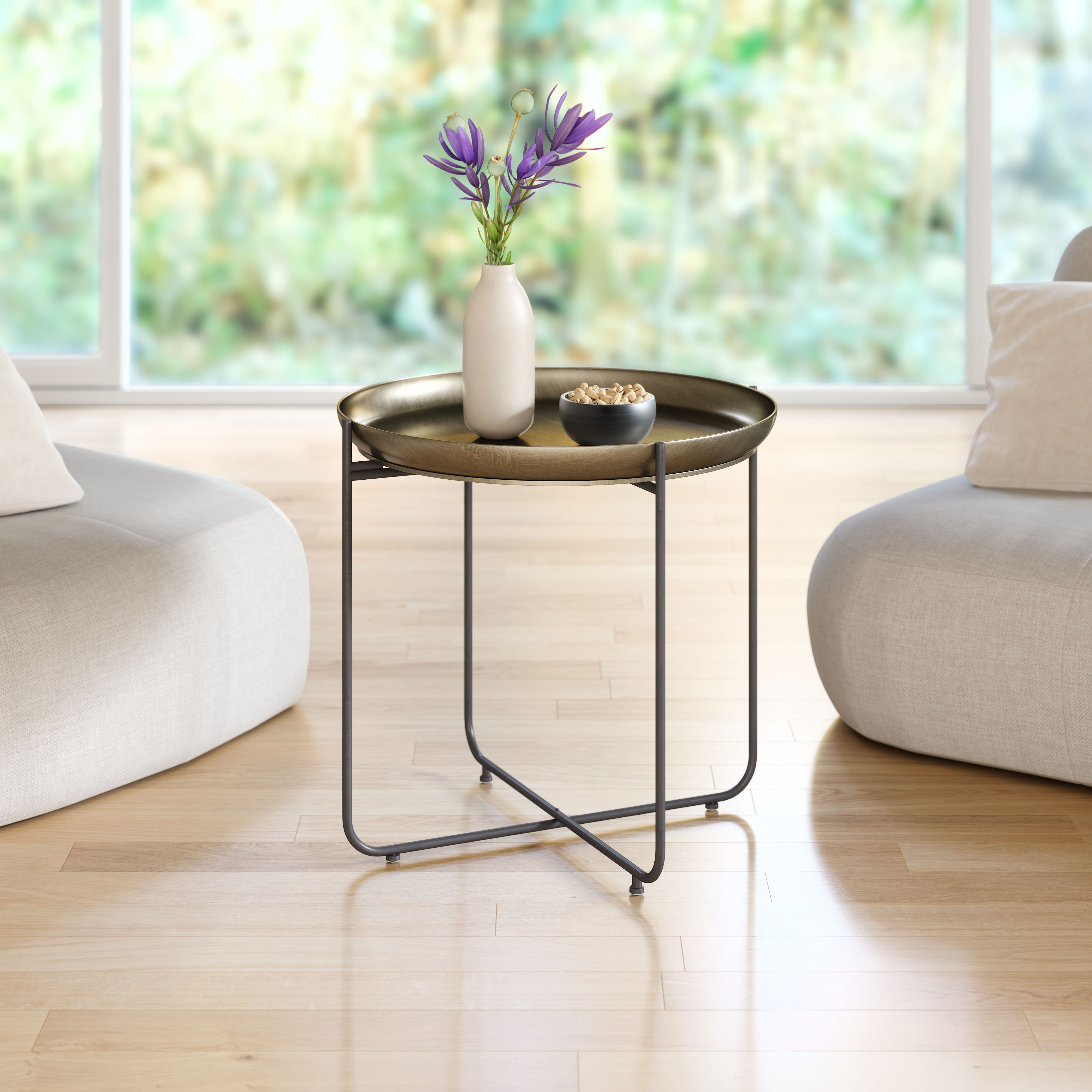 Zuo Hospitality Bronson Side Table Bronze - Wayfair Canada