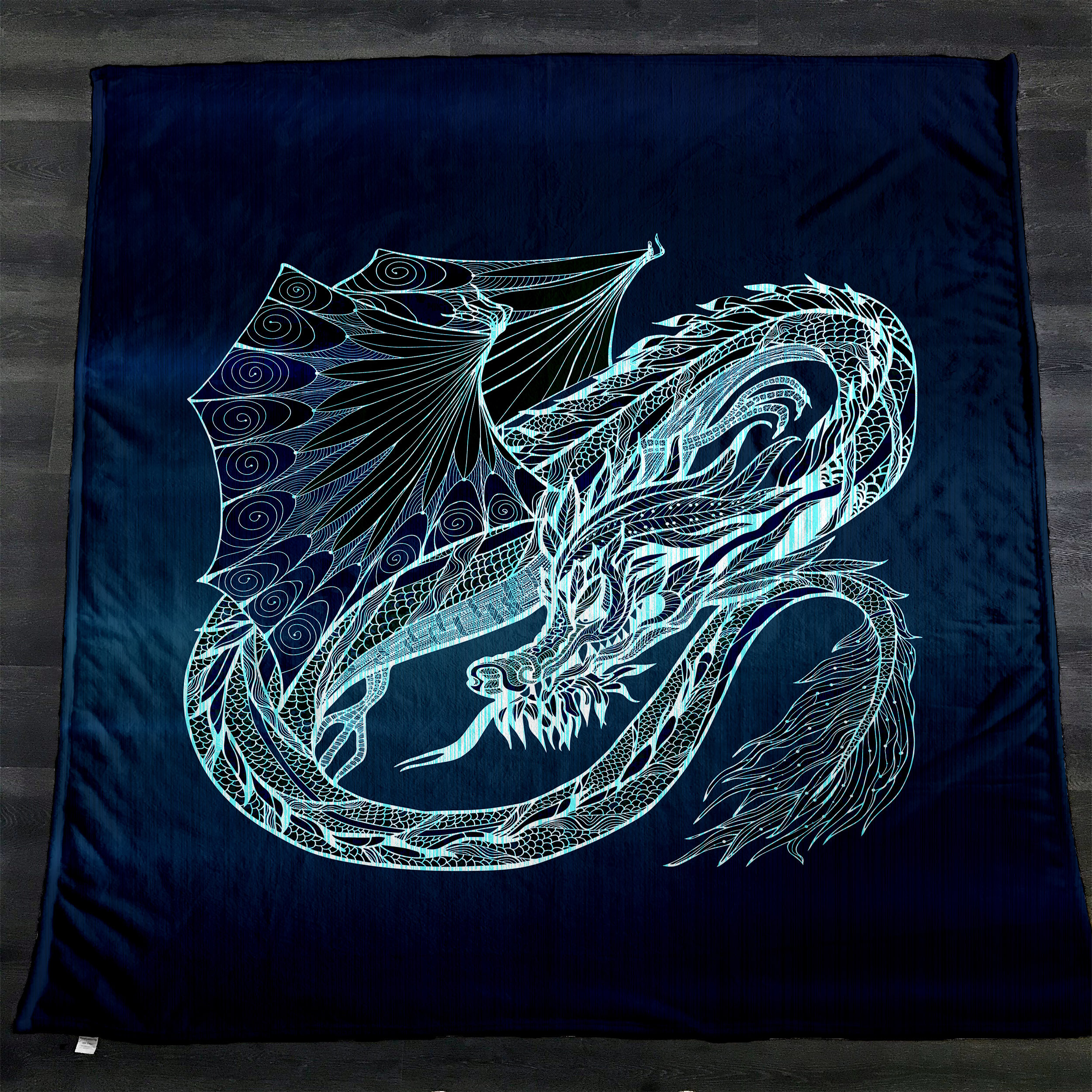 Deja Blue Studios Inverted Dragon Throw | Wayfair