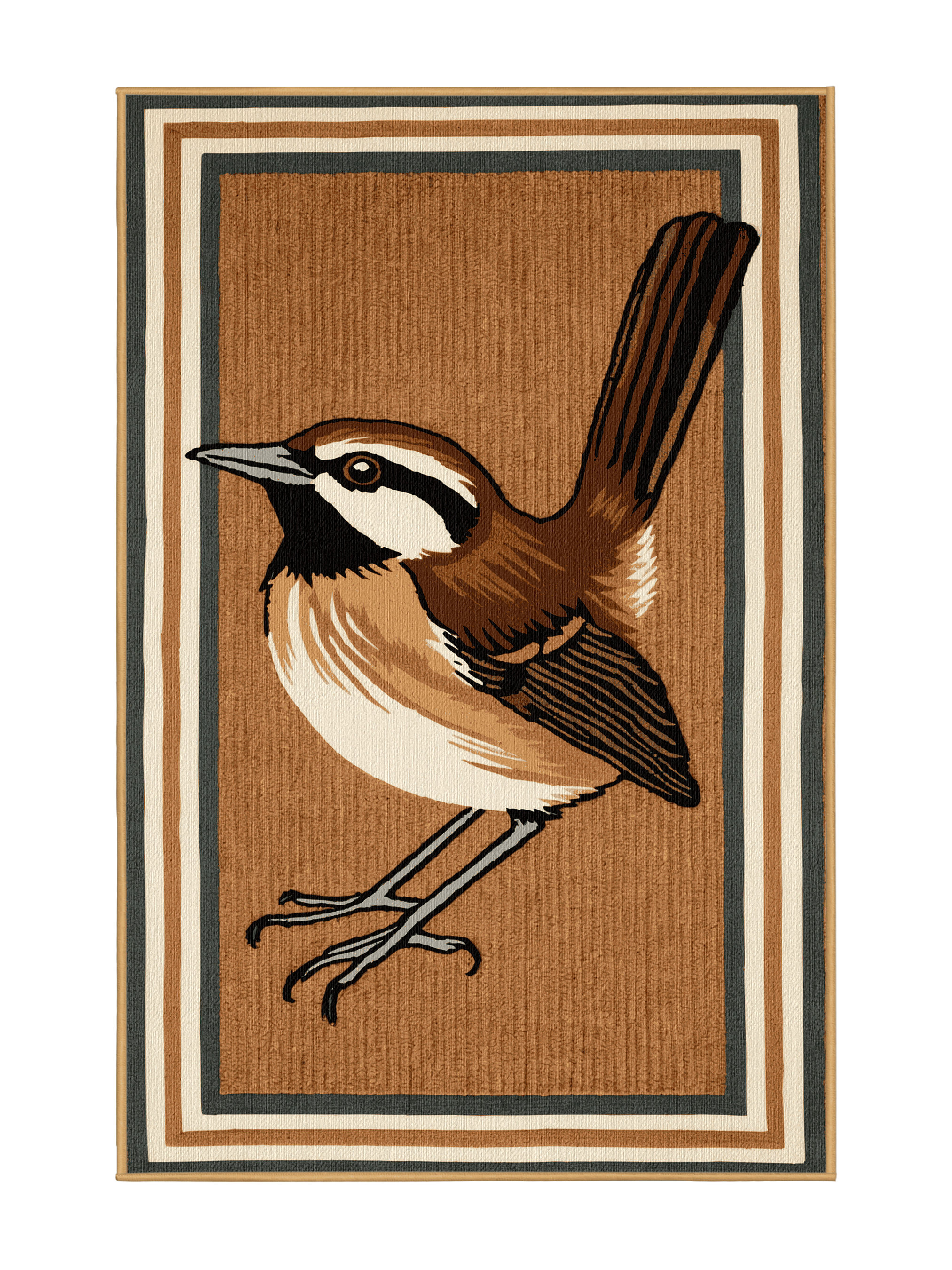 Hokku Designs Washable Carolina Wren Birds Area Rug | Wayfair