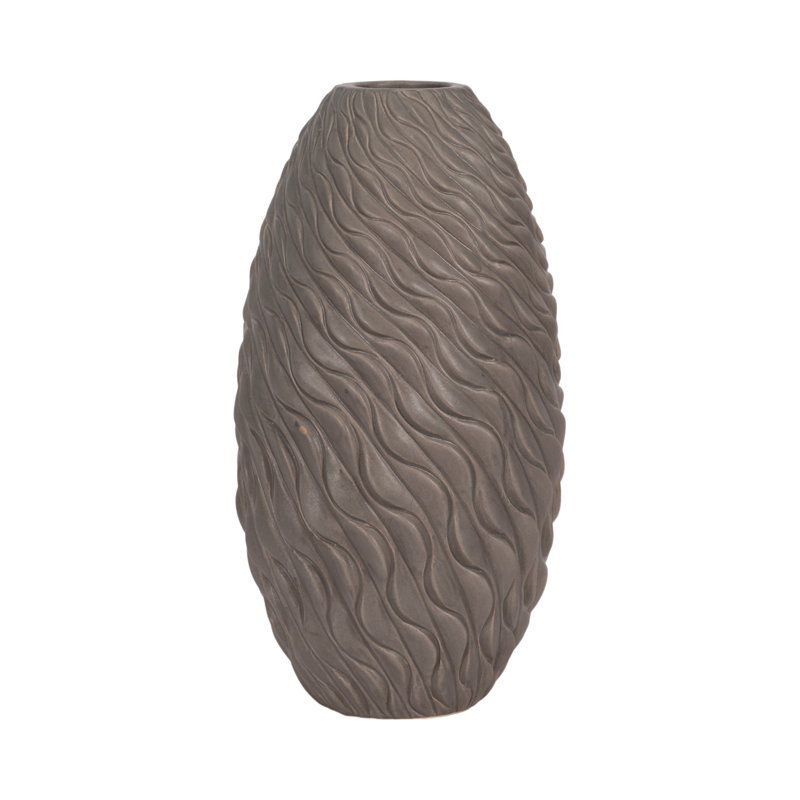 Latitude Run® 19" Devone Large Ceramic Brown Vase | Wayfair