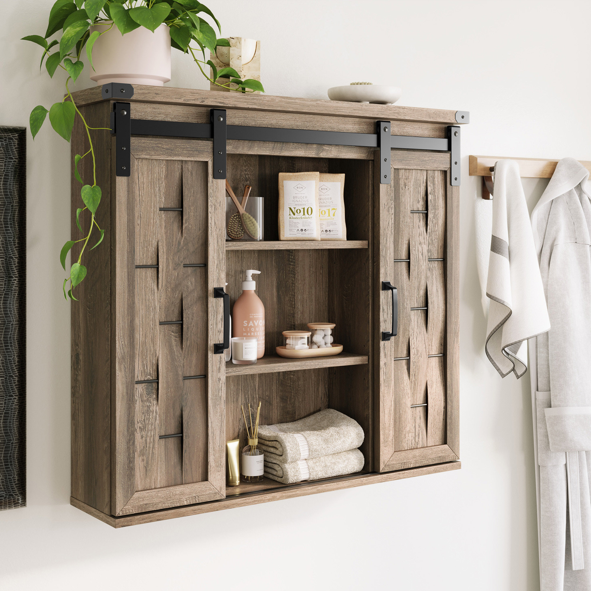 Winston Porter Silvo Wall Bathroom Cabinet, Bathroom Storage Cabinet ...